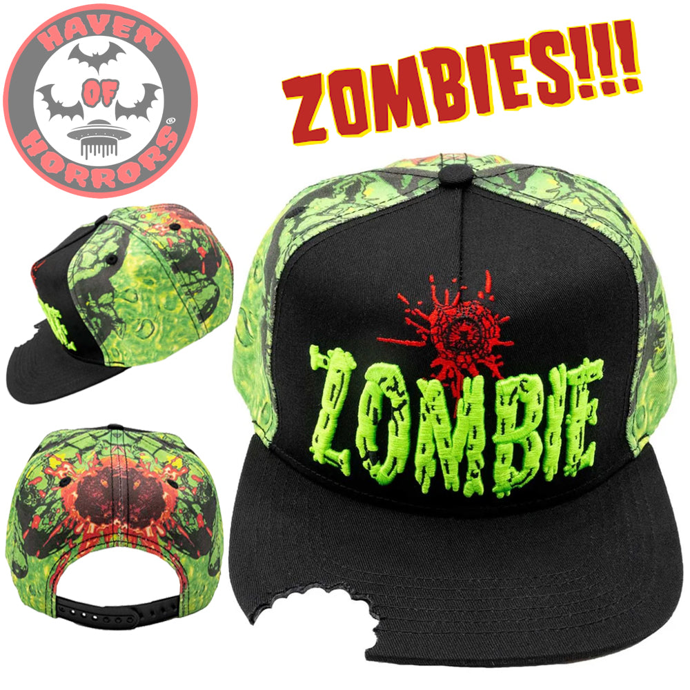 Zombie Bite Sublimation Baseball Hat – Haven of Horrors